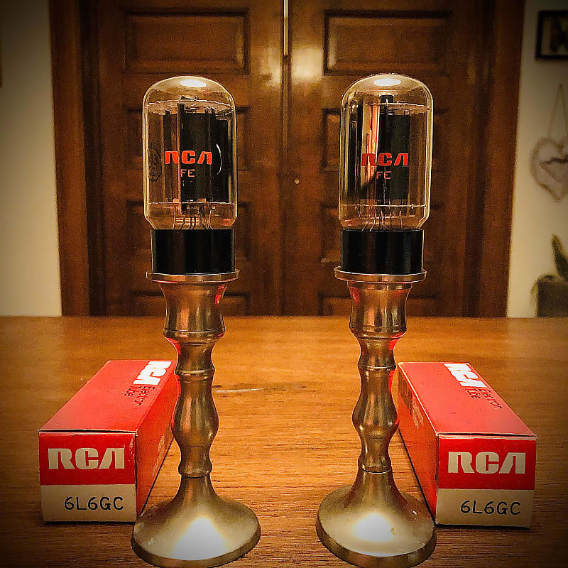 RCA 6L6GC Black Plate MATCHED PAIR #1 HOLY GRAIL!!! | Reverb