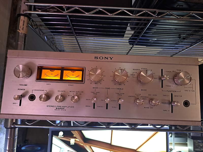 Sony preamp TA 2000F 1970s - Silver | Reverb