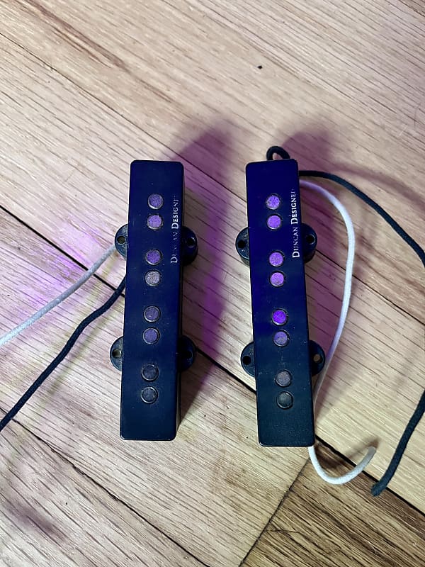 Duncan Design Jazz bass pickup set 2000s - Black | Reverb