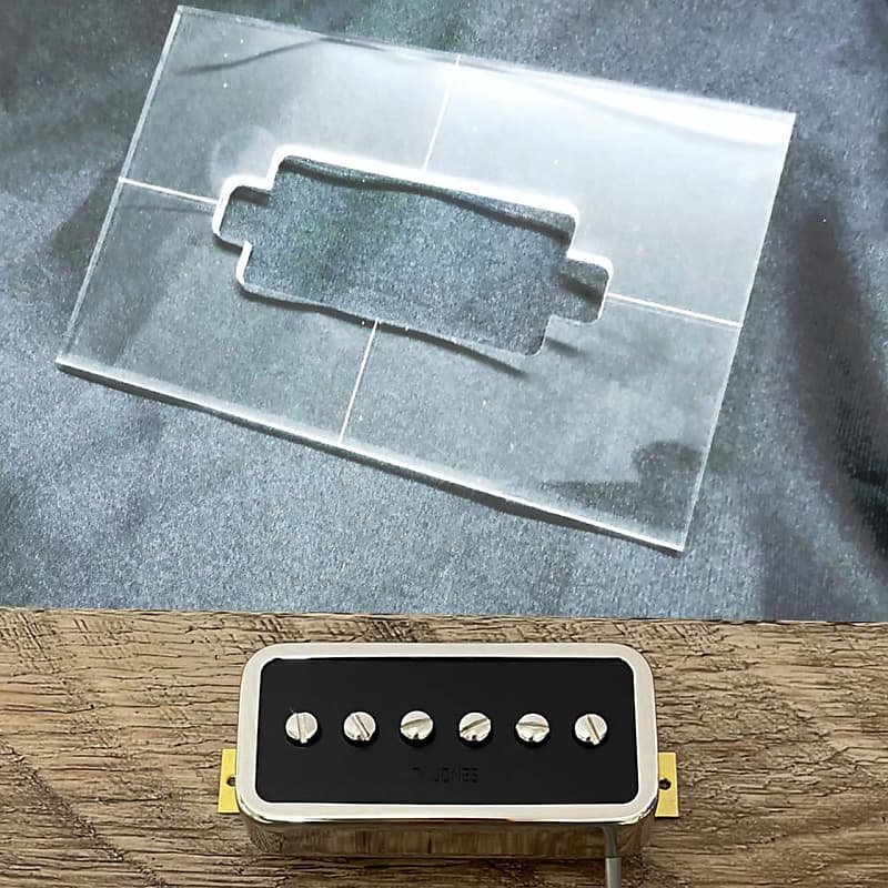 TV Jones Pickup Routing Template (English Mount) | Reverb