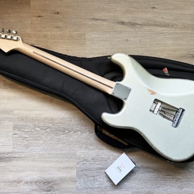 MJT Warmoth Stratocaster *Silver Sky meets EJ Strat* - Inca | Reverb