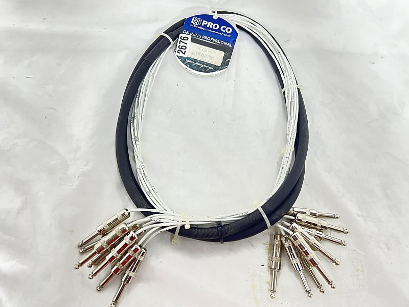 Pro Co ¼"-¼" MT8QQ-10 10FT 8CH Snake #2676 (One) | Reverb