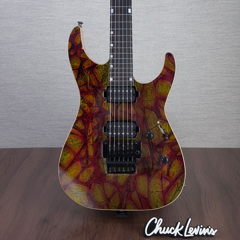 ESP USA M-II NTB FR Electric Guitar - Hellfire - #US24098 | Reverb