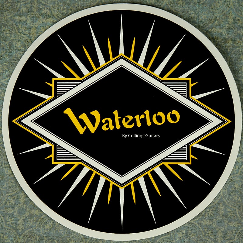 WATERLOO BY COLLINGS GUITARS STICKER INSANELY RARE | Reverb Australia