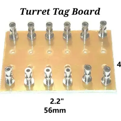 Build Your Fuzz Face Or Tone Bender Turrets Tag Board DIY Kit | Reverb