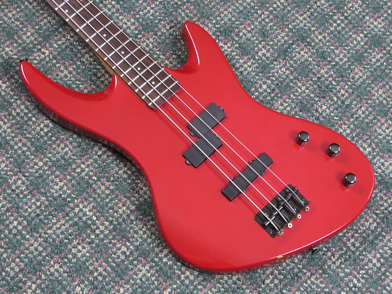 2000 DeArmond by Guild Pilot 4 String Bass Red! w/gigbag | Reverb