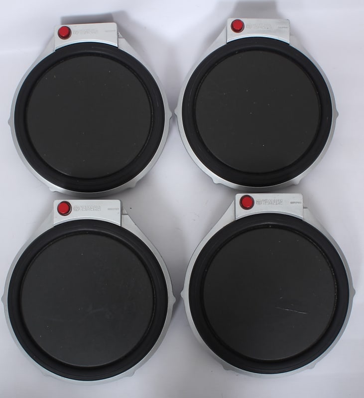 4x Yamaha TP100 10" Drum Pad Rubber 3 Zone/Trigger Electronic | Reverb