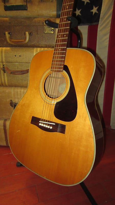 Vintage 1979 Yamaha FG-355 Dreadnought Acosutic Natural | Reverb