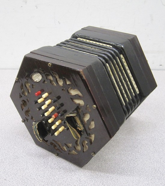 Lachenal & Co. Pre-WWI 48 Button English Style Concertina | Reverb