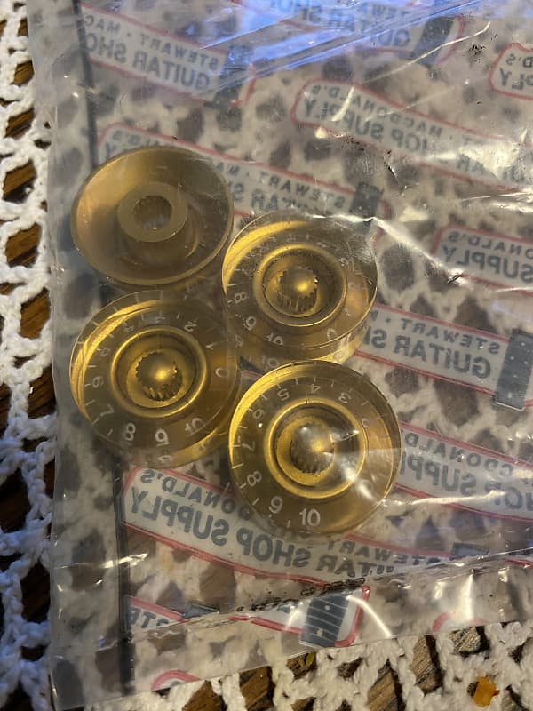 StewMac Gibson speed knobs 1990’s - Gold (Set of 4) | Reverb