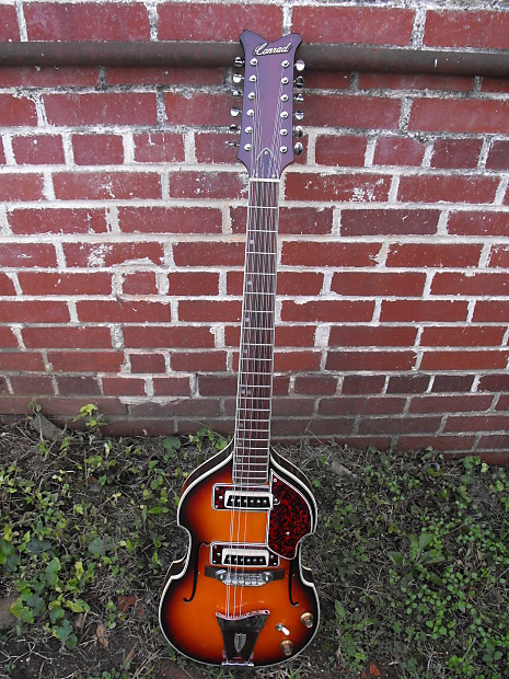 Conrad Aria Diamond Violin shaped 12 string electric, | Reverb