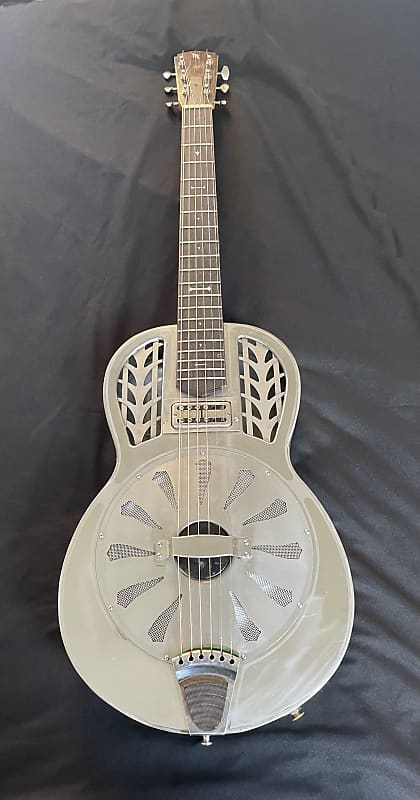 John Morton Stainless Steel Resonator Parlor Guitar 2005 | Reverb