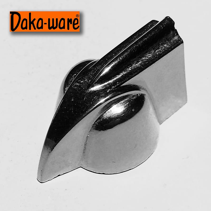 Daka-ware OEM Reissue Chicken Head Pointer Knob, CHROME, no | Reverb