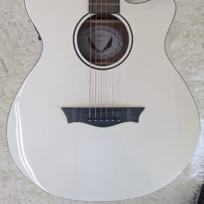 Dean Model AX PE CWH Performer Classic White Acoustic | Reverb