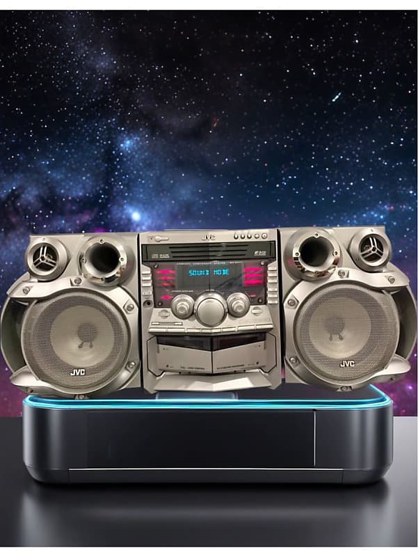 JVC MX-GA77 360W 3 CD Changer Dual Cassette Player AM/FM | Reverb