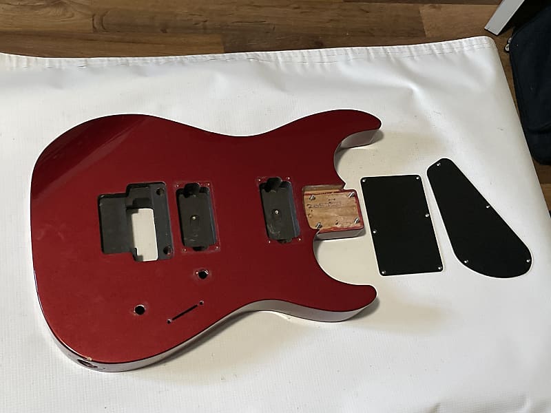 2000's India Jackson JS30 Dinky Candy Red Guitar Body Floyd | Reverb