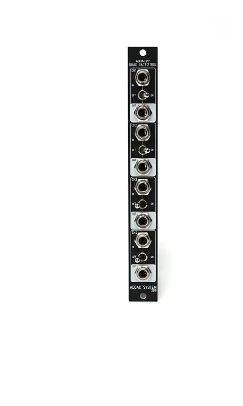 ADDAC System ADDAC217 Quad Gate to Trigger 2019 - Black | Reverb
