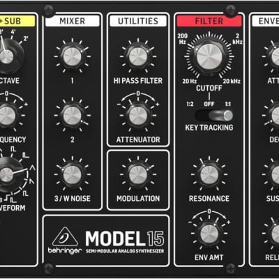 Behringer Model 15 Desktop Semi-Modular Synthesizer | Reverb