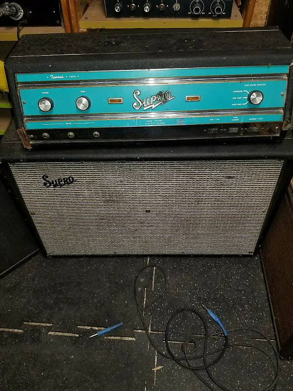 Supro Taurus S6625 1966 Black/Seafoam Green | Reverb Belgium