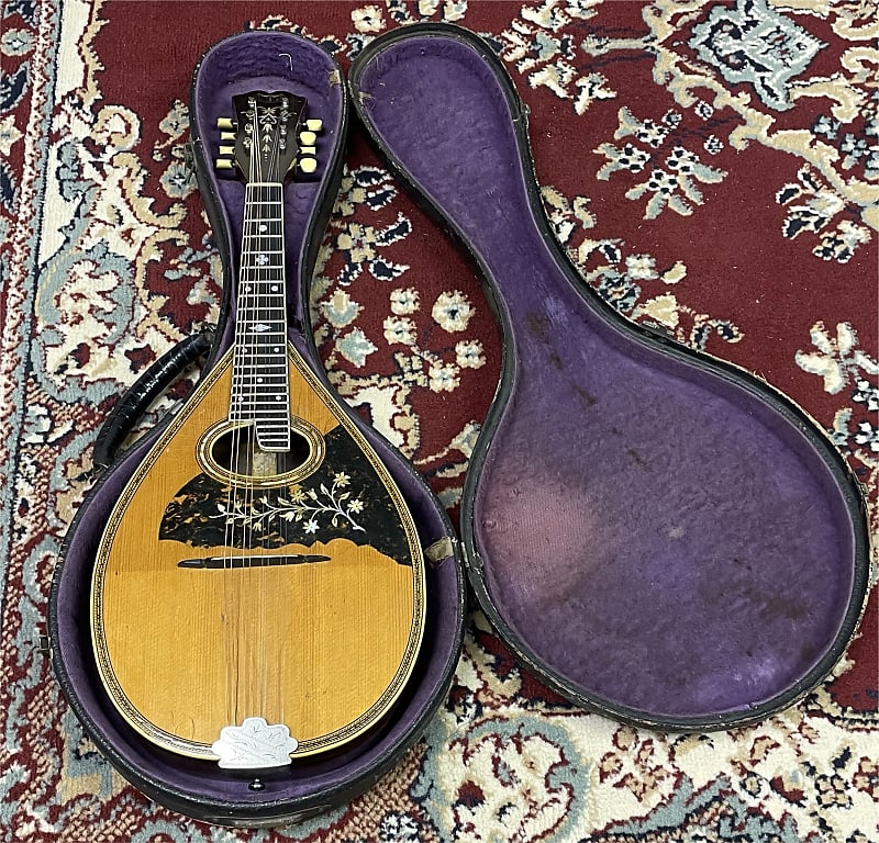 Stahl Flat Back, Bent Top Mandolin by the Larson Bros. Cir | Reverb