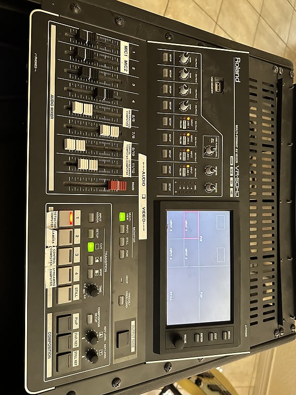 Roland VR-50HD Multi-Format AV Mixer. SKB Rolling Rack, | Reverb