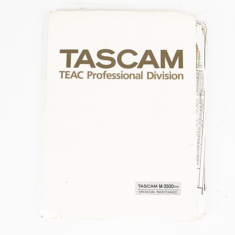 Tascam M-3500 Mixing Console Operation / Maintenance | Reverb UK