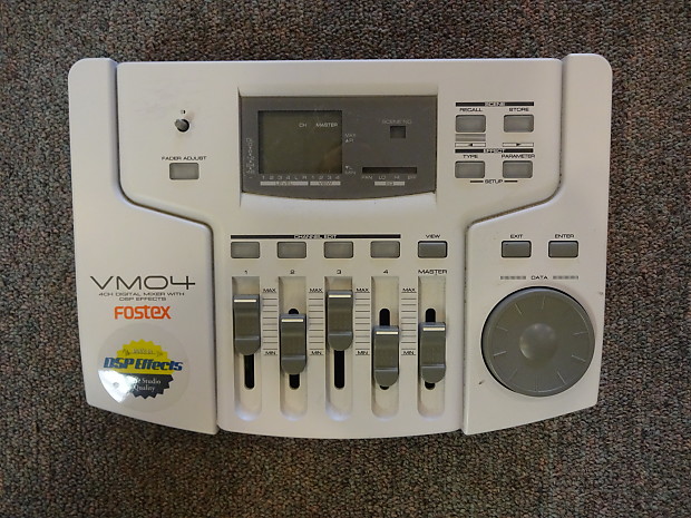 Fostex VM04 4CH Digital Mixer with DSP Effects White/Silver | Reverb