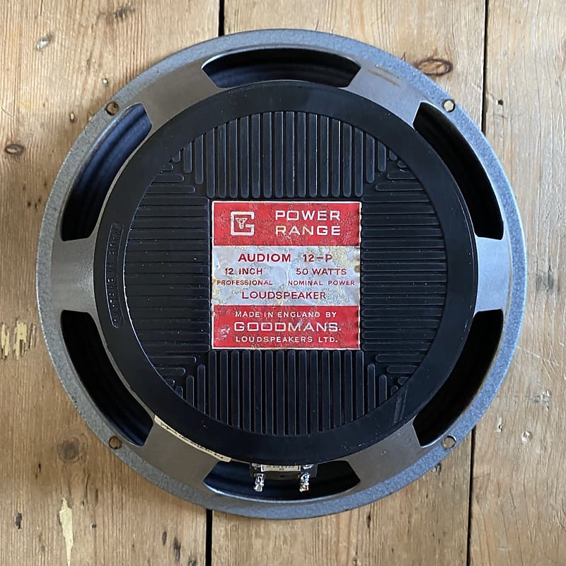 Vintage Goodmans Audiom 12-P 1970 Laney / Vox spec - 8 Ohms @ | Reverb