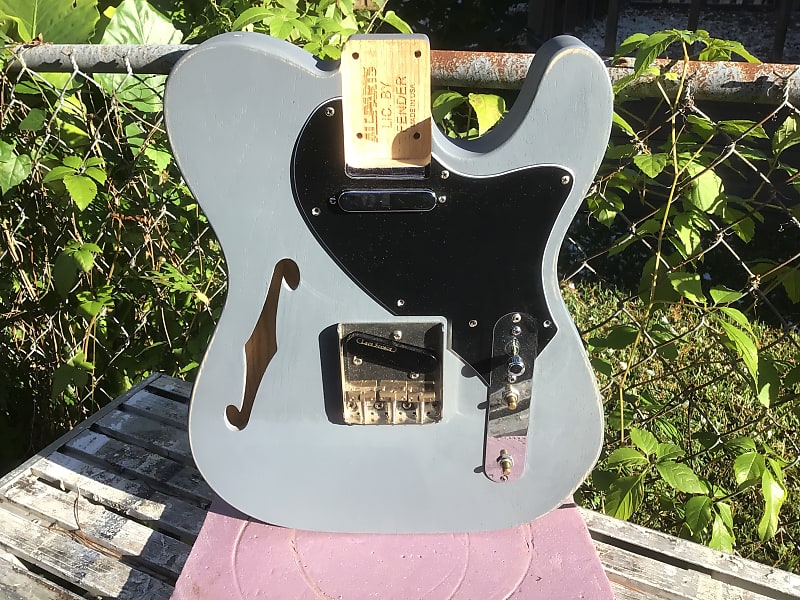 Allparts thinline body Fender Licensed Thinline 2000’s - Grey | Reverb