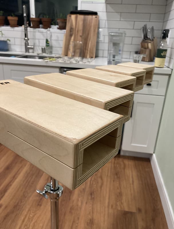 Grover Standard Temple Block Set With Stand | Reverb