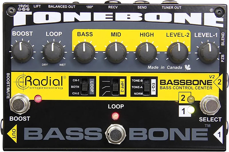 Tonebone Bassbone V2 Guitar Effects Switcher - Black | Reverb