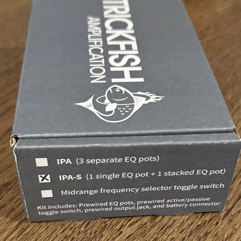 Trickfish IPA-S 3 Band Bass Preamp: 2 PU - 4 Knob & 2 SW | Reverb