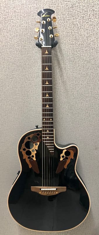 Ovation Model 1868 Elite With Hardshell case in Black - | Reverb UK