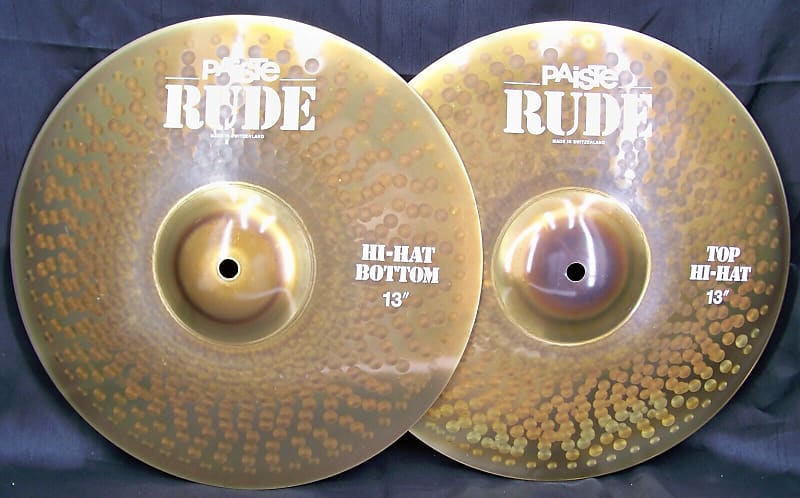 Paiste Rude 13" Hi Hat Cymbals/New-Warranty/Model # | Reverb