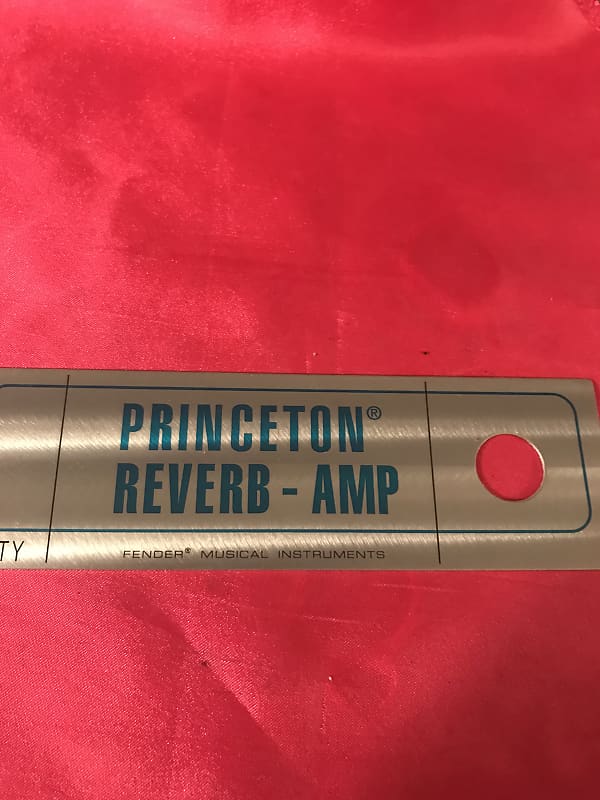 Fender Princeton Reverb amp 2000 Silver Faceplate | Reverb