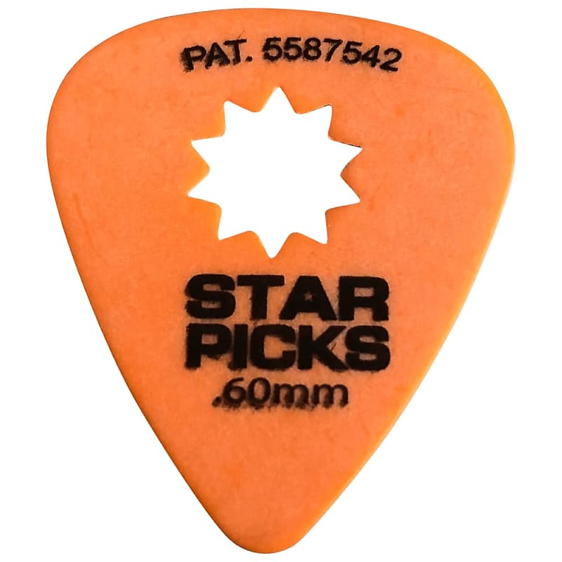 Star Pick Guitar Picks, 12-pack - .60 mm | Reverb
