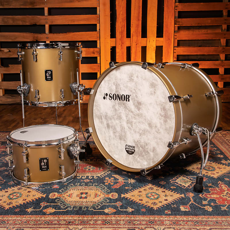 Sonor SQ1 Series 3-Piece Shell Pack, 20-Inch Bass - Satin | Reverb