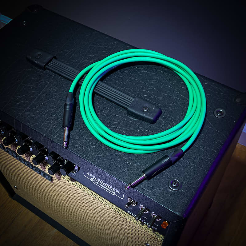 Allenbrand Audio 10' Instrument Cable Green | Reverb