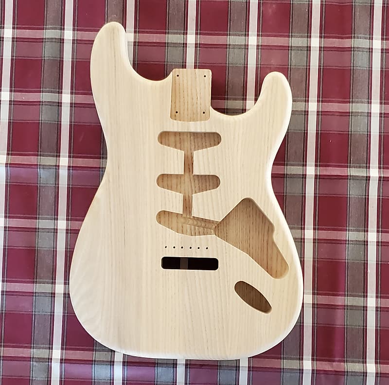 Woodtech Routing Paint Grade Sassafras Stratocaster Body - | Reverb
