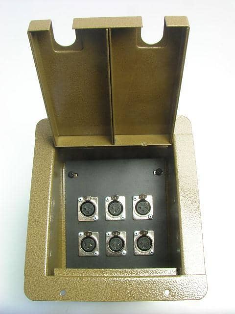 ProCraft Pro Audio Recessed Stage Floor Pocket Box 6 Channel | Reverb