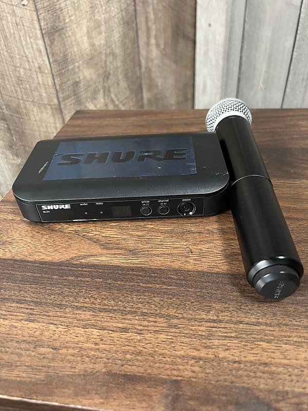 Used Shure BLX2 PG58 Wireless Handheld Microphone and BLX4 | Reverb