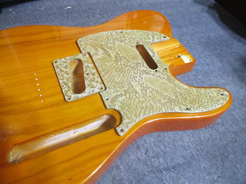 Telecaster Body with Wooden Pickguard | Reverb