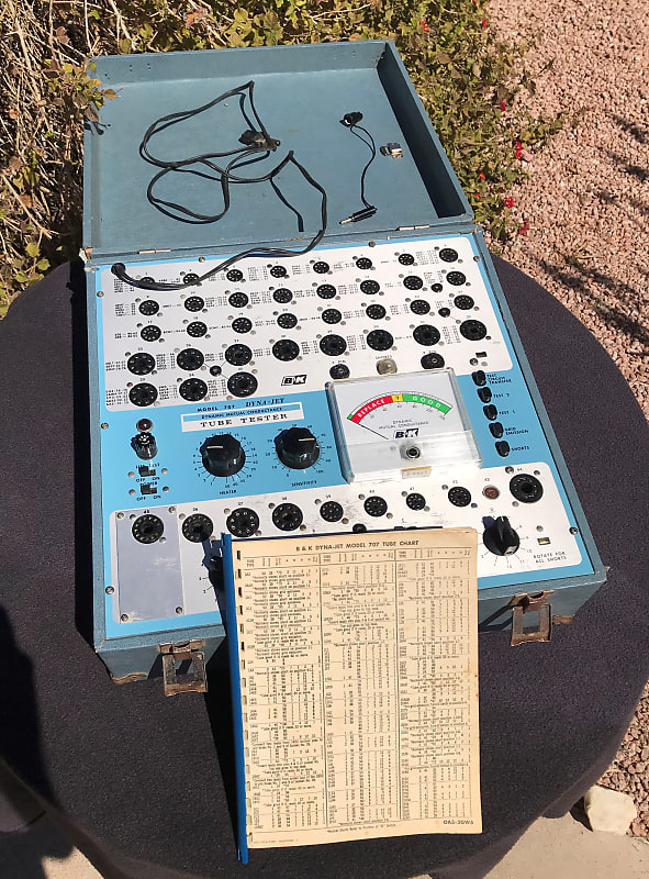 Vintage Dyna-Jet 707 Tube Tester Mutual Conductance Replaced | Reverb
