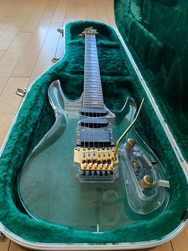 Samick Perspex /Acrylic guitar with floyd rose | Reverb