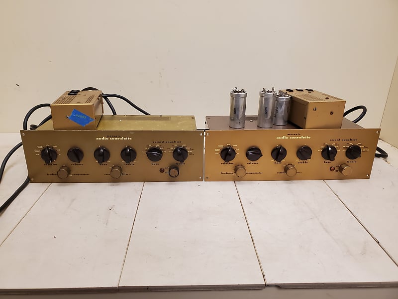 Pair of Marantz Audio Consolette Model 1 Tube Preamps w/ PSU | Reverb