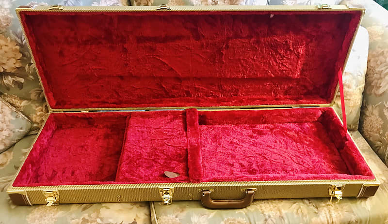 Hard Guitar Case for Fender Stratocaster or Telecaster Red | Reverb