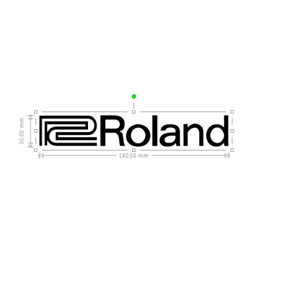 Logo ROLAND - Pack of Adhesive Vinyl Stickers Decal | Reverb France