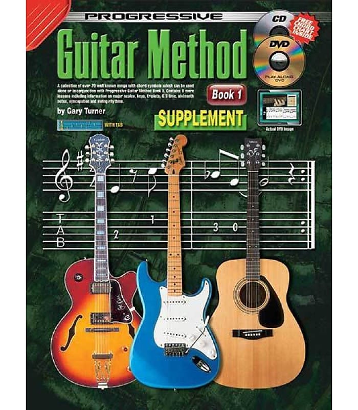 Progressive Guitar Method Book 1 Supplement with TAB | Reverb