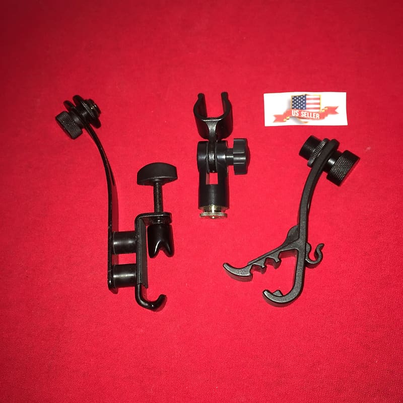 Audix DCLIP+2 Drum Rim Tom Snare Mount microphone mic clamps | Reverb
