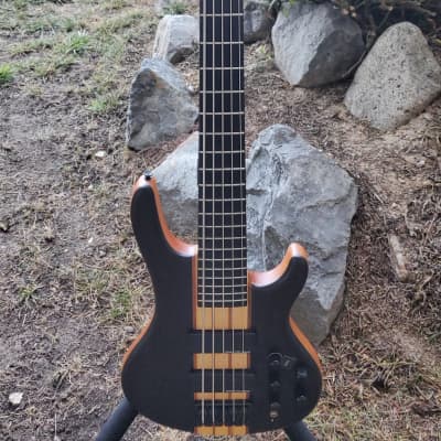 Wolf S10-5 5 String Bass Guitar - Dark Walnut 7 Piece Neck w/ | Reverb